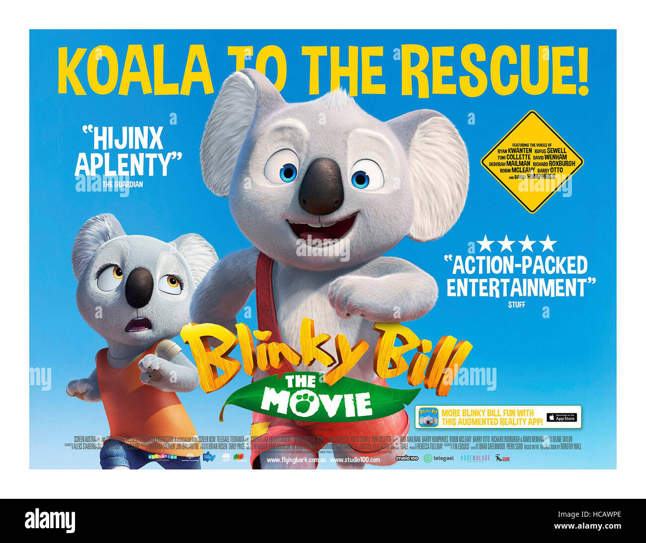 BLINKY BILL THE MOVIE, British poster art, from left: Nutsy (voice ...