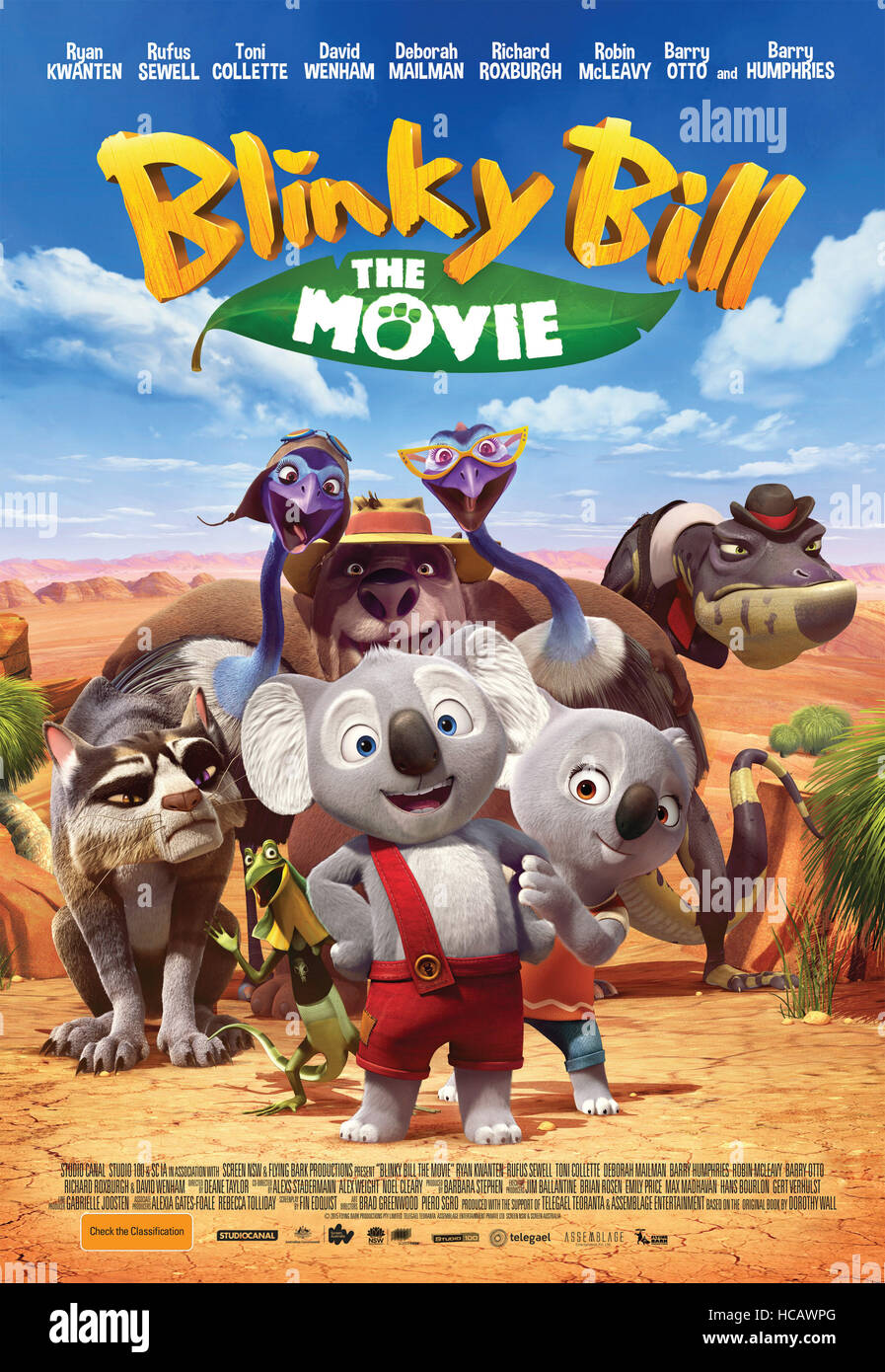 BLINKY BILL THE MOVIE, Australian poster, front from left: Sir Claude ...