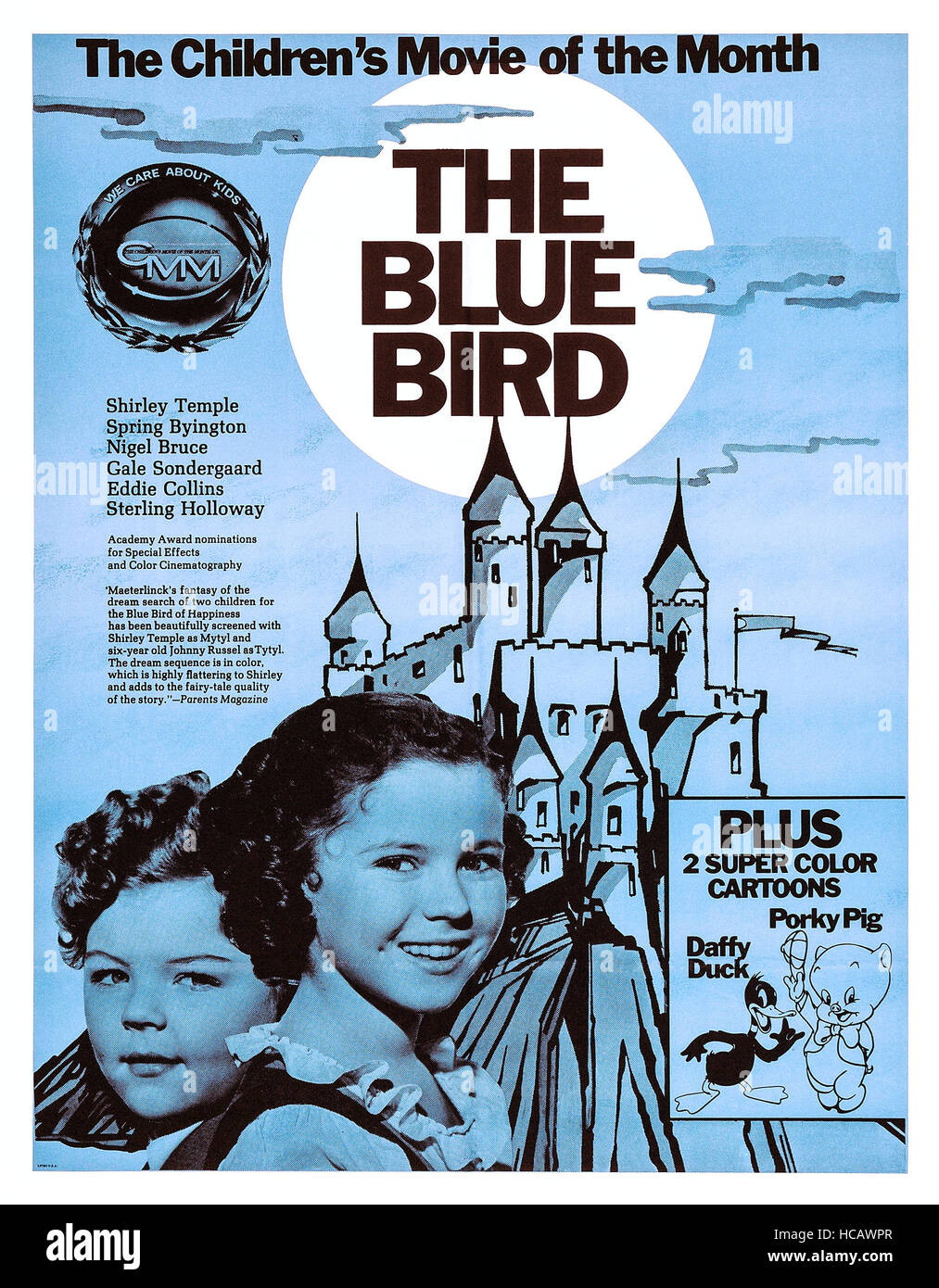 THE BLUE BIRD, US poster, bottom left from left: Johnny Russell ...