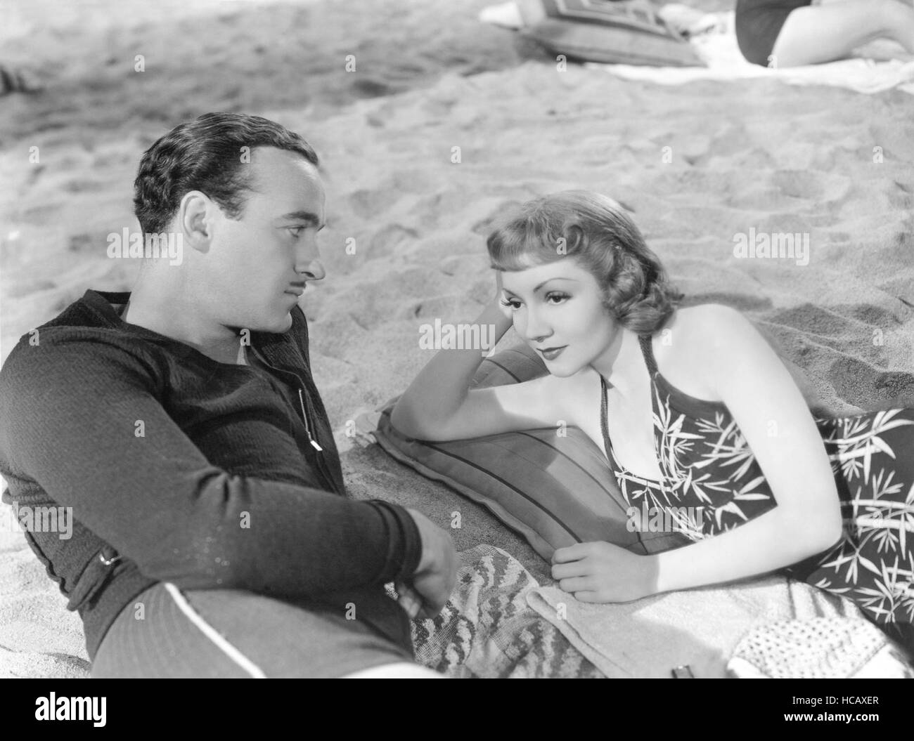 BLUEBEARD'S EIGHTH WIFE, from left: David Niven, Claudette Colbert ...