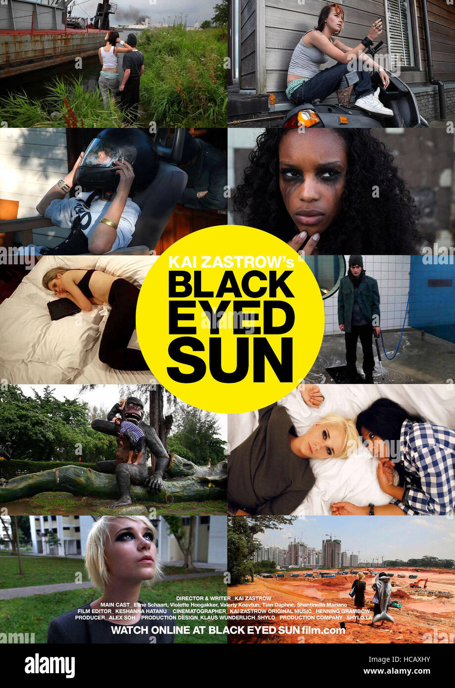 BLACK EYED SUN, poster, Shantinella Mariano (runny makeup), Tian Daphne ...