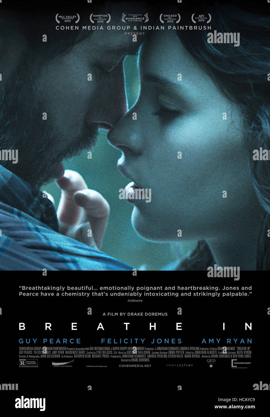 BREATHE IN, US poster art, from left: Guy Pearce, Felicity Jones, 2013 ...