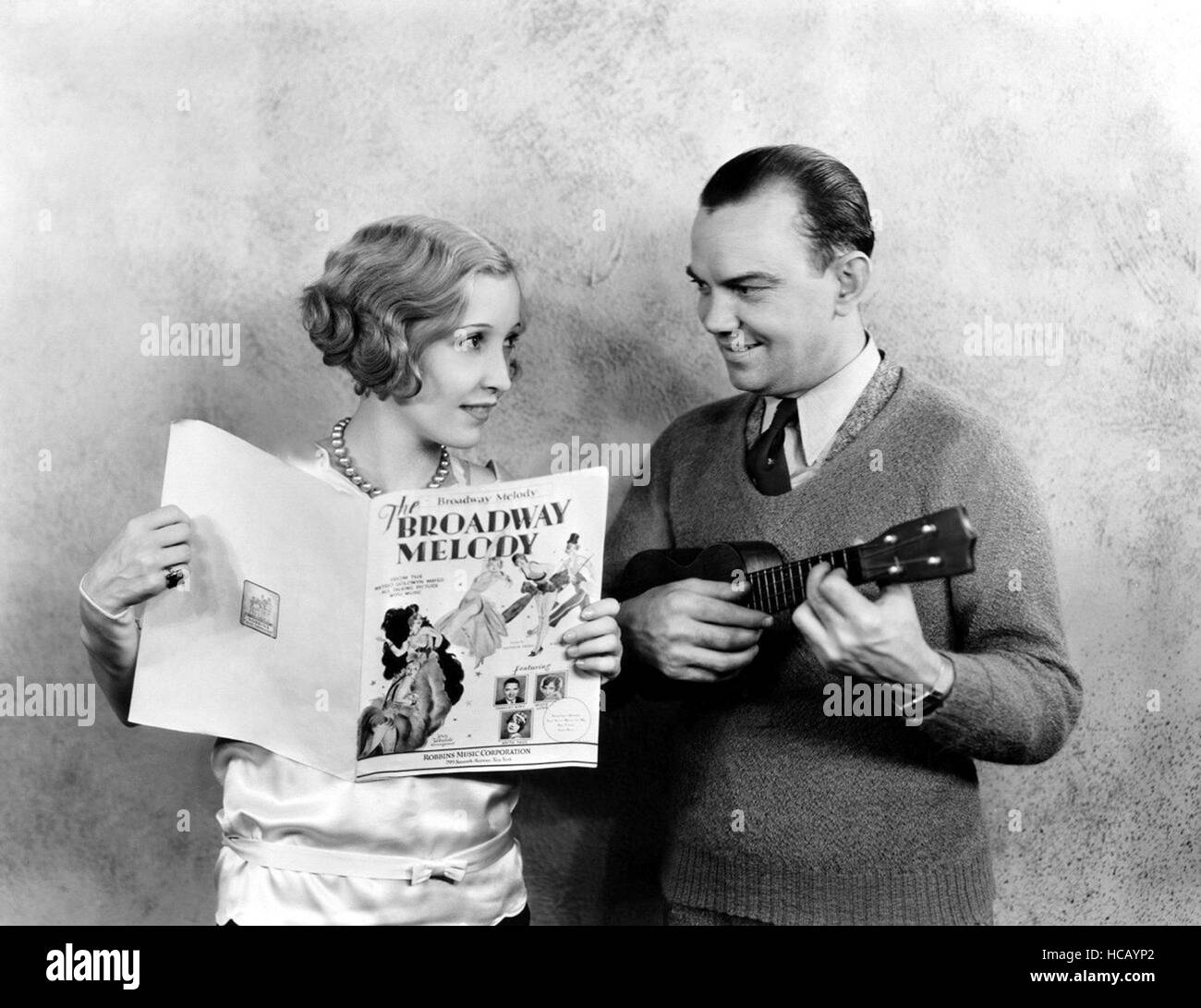 THE BROADWAY MELODY, from left: Bessie Love, Cliff Edwards, 1929 Stock ...
