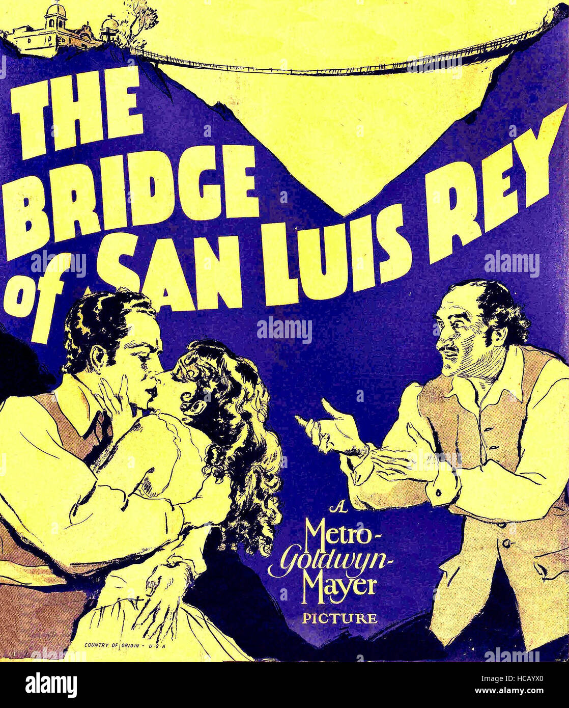 THE BRIDGE OF SAN LUIS REY, US poster art, 1929 Stock Photo - Alamy