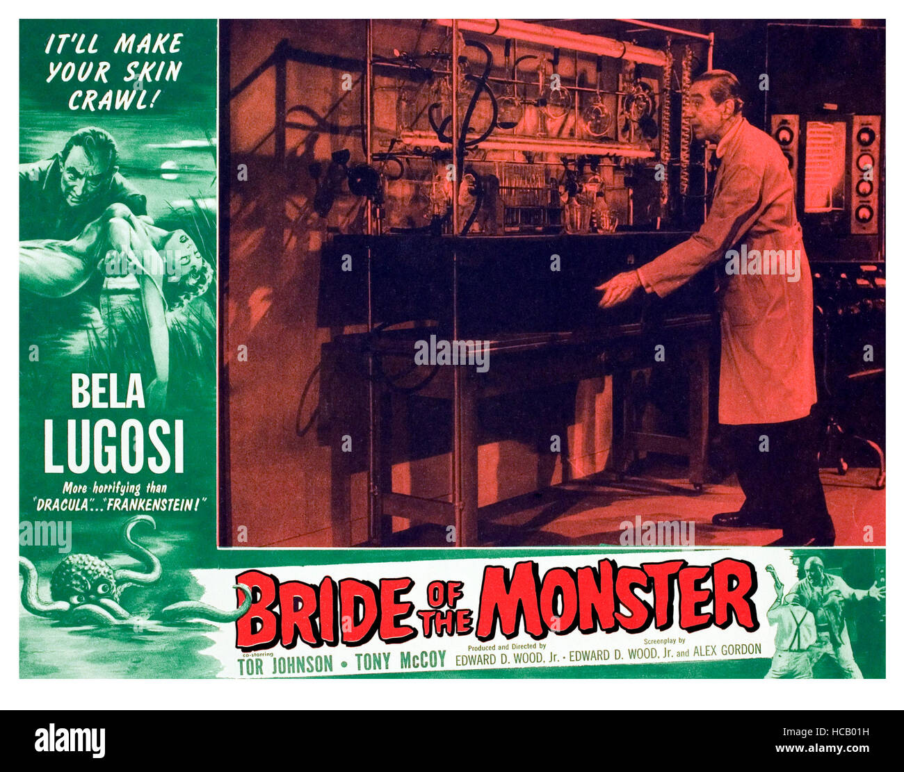 BRIDE OF THE MONSTER, Bela Lugosi, 1955 Stock Photo - Alamy