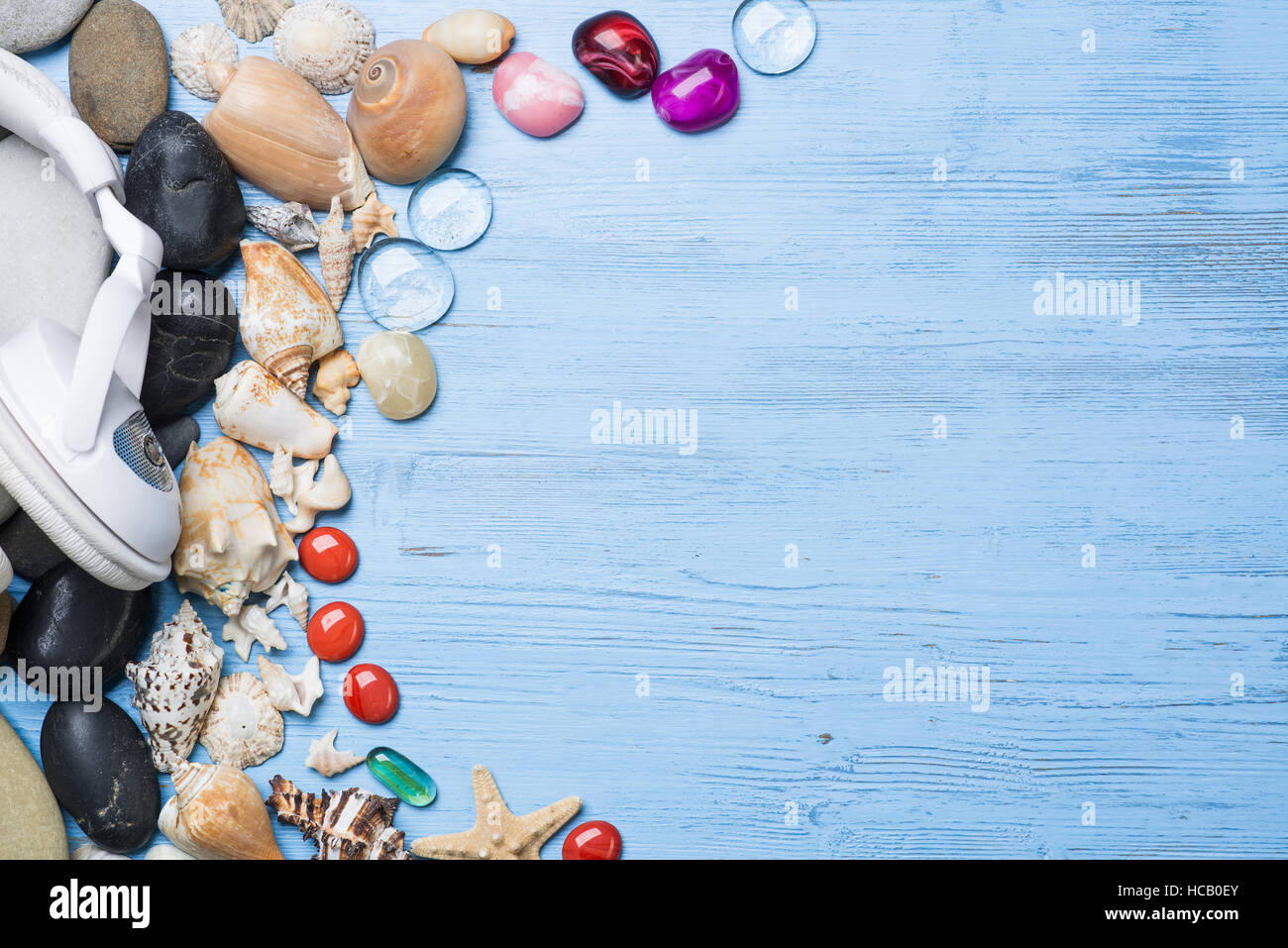 Summer objects for vacation Stock Photo - Alamy