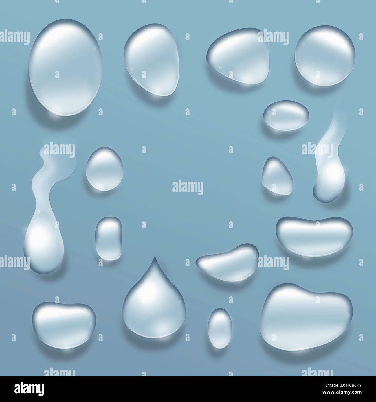 Various water drops Stock Photo - Alamy
