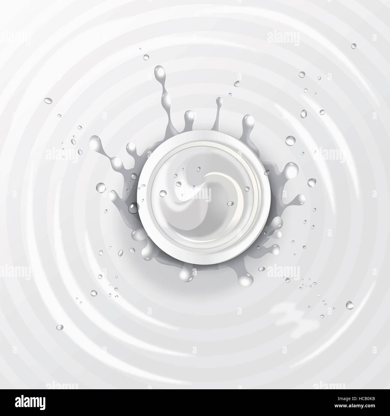 High angle view water drop with splash in illustration Stock Photo - Alamy