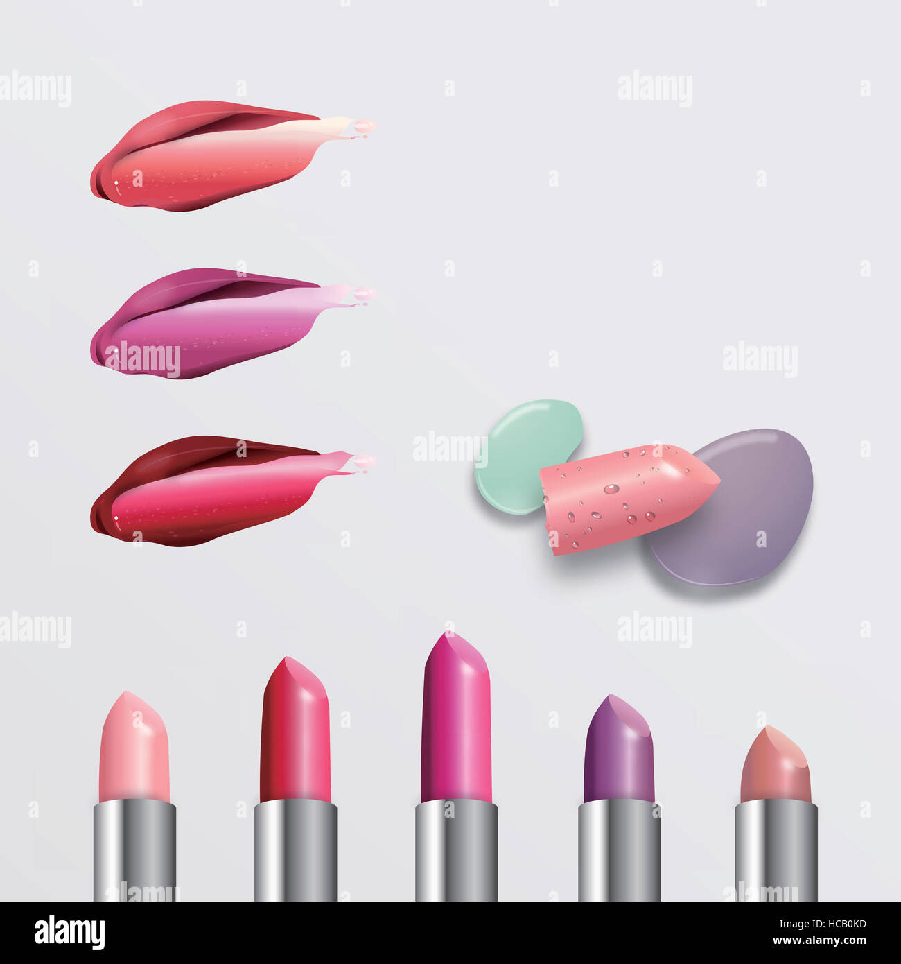 Row of red lipsticks hi-res stock photography and images - Alamy