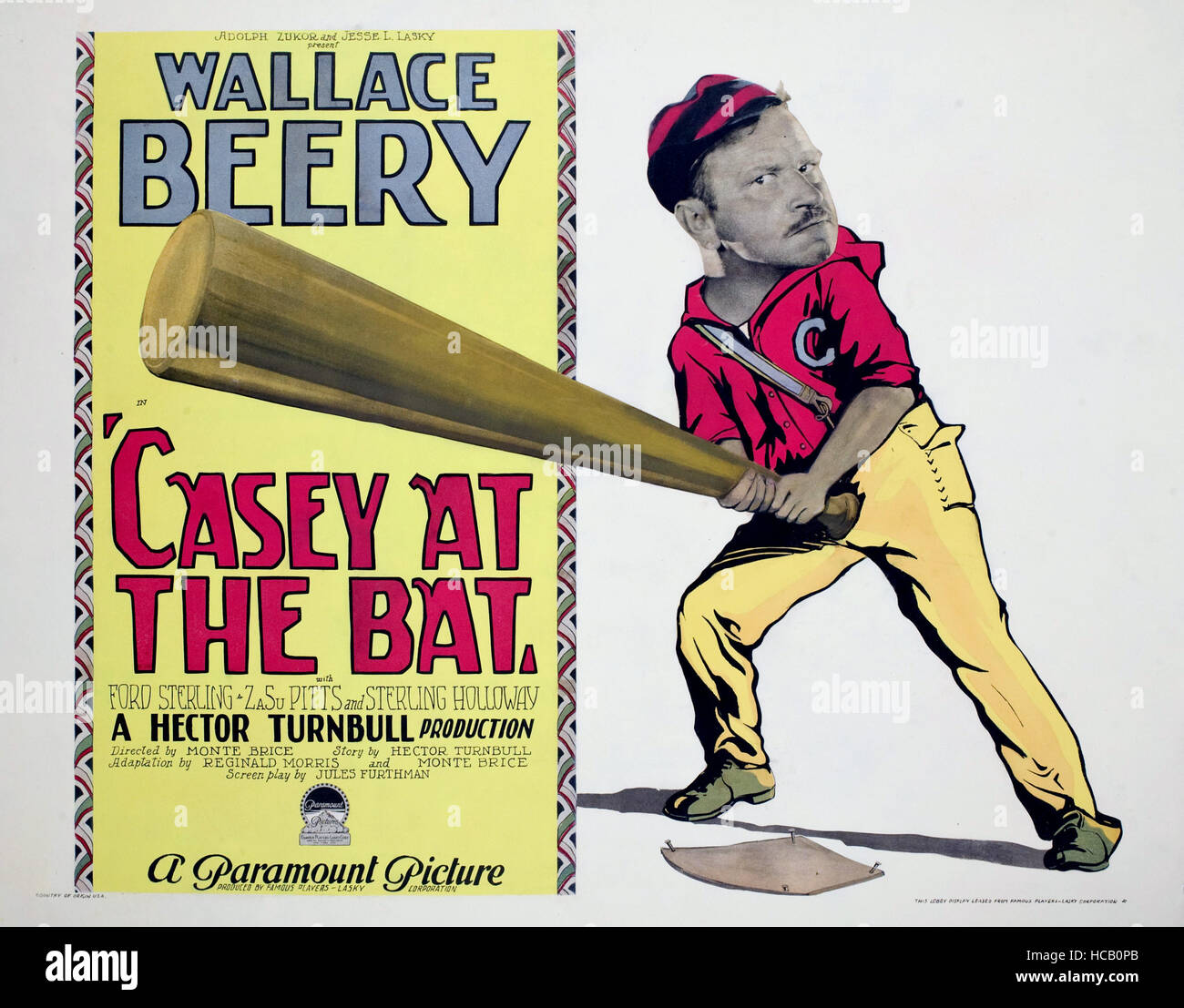 CASEY AT THE BAT, Wallace Beery, 1927 Stock Photo - Alamy