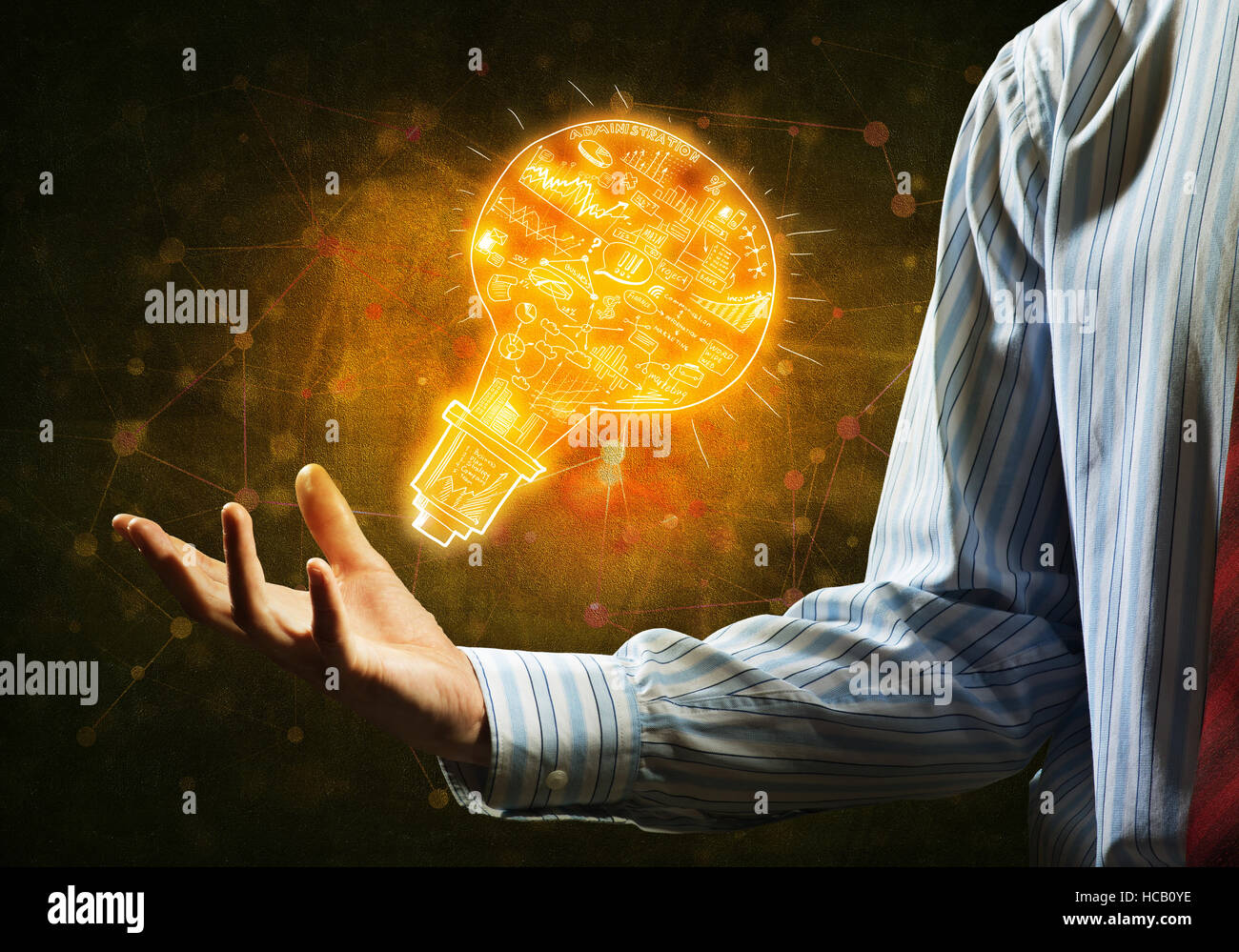 Bright idea for success achieving Stock Photo - Alamy