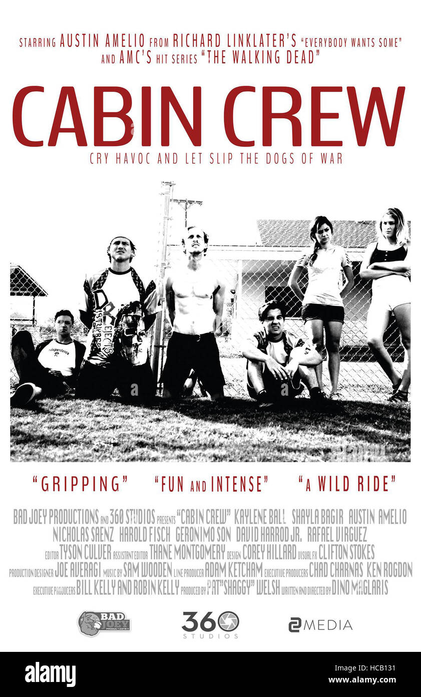 CABIN CREW, poster, Harold Fisch (left), Austin Amelio (center), Shayla ...