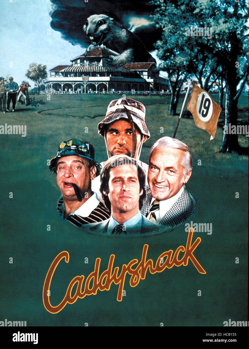 CADDYSHACK, Rodney Dangerfield, Bill Murray, Chevy Chase, Ted Knight ...