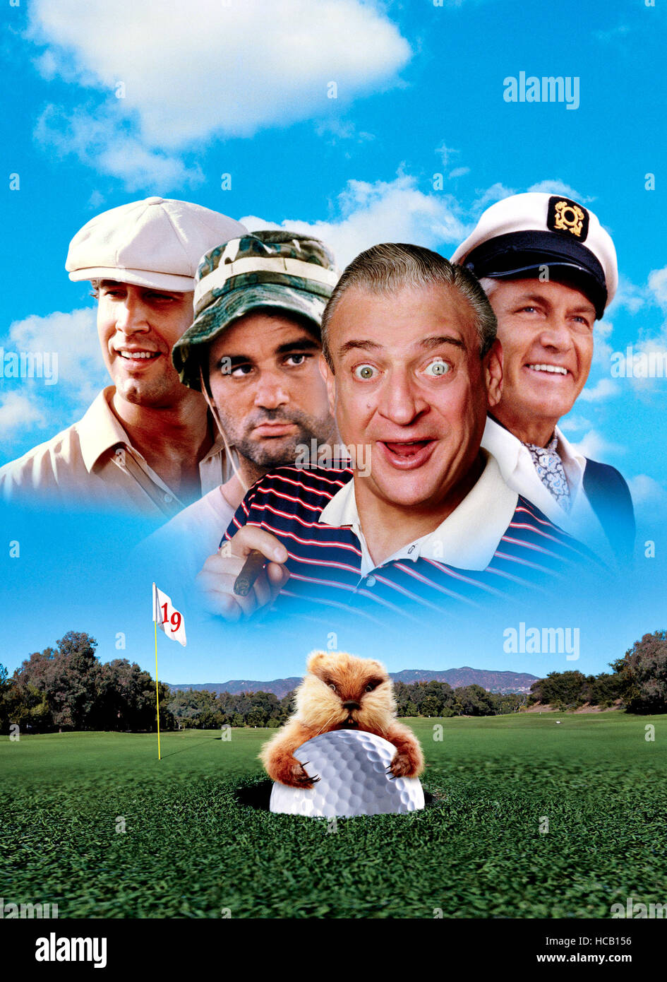 CADDYSHACK, Chevy Chase, Bill Murray, Rodney Dangerfield, Ted Knight ...