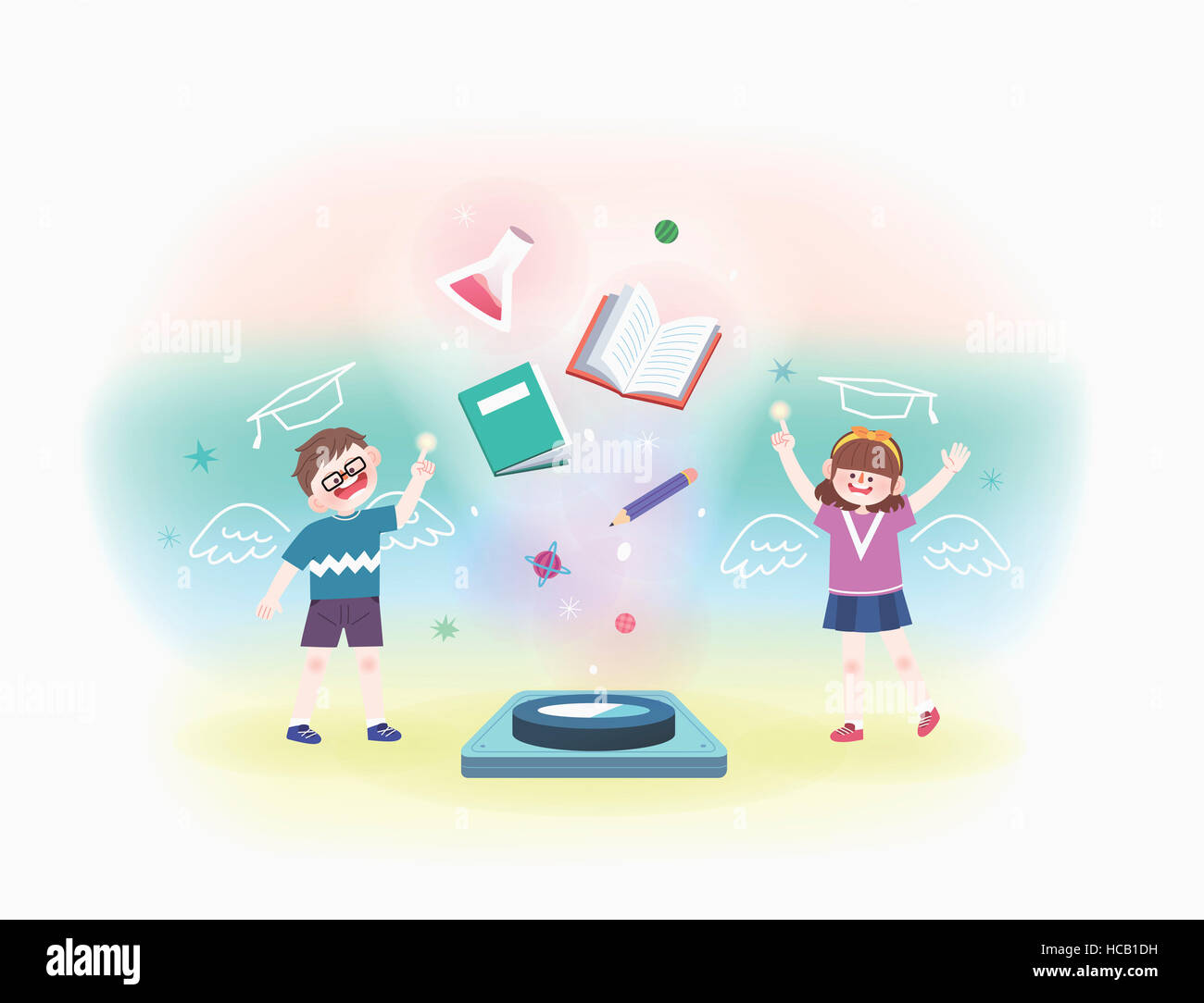 Illustration representing education Stock Photo - Alamy