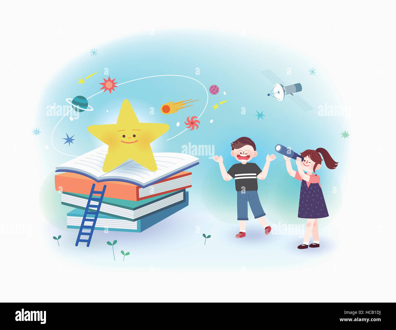 Illustration representing education Stock Photo - Alamy