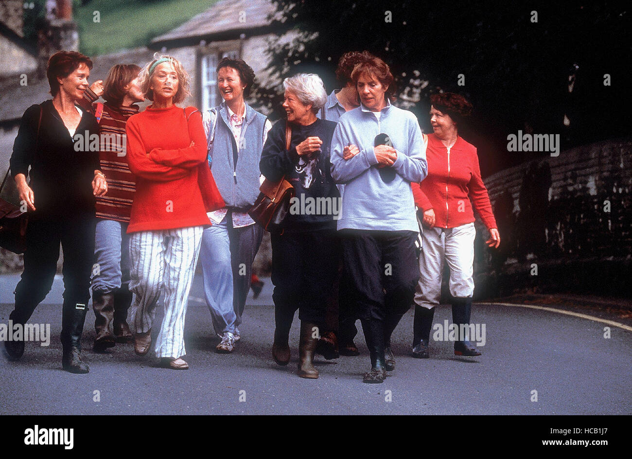 CALENDAR GIRLS, Celia Imrie, Rosalind March, Helen Mirren, Georgie Glen ...