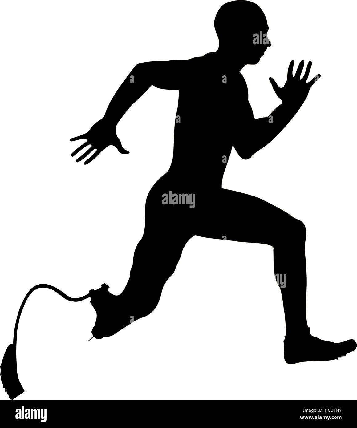 Amputee running Black and White Stock Photos & Images - Alamy