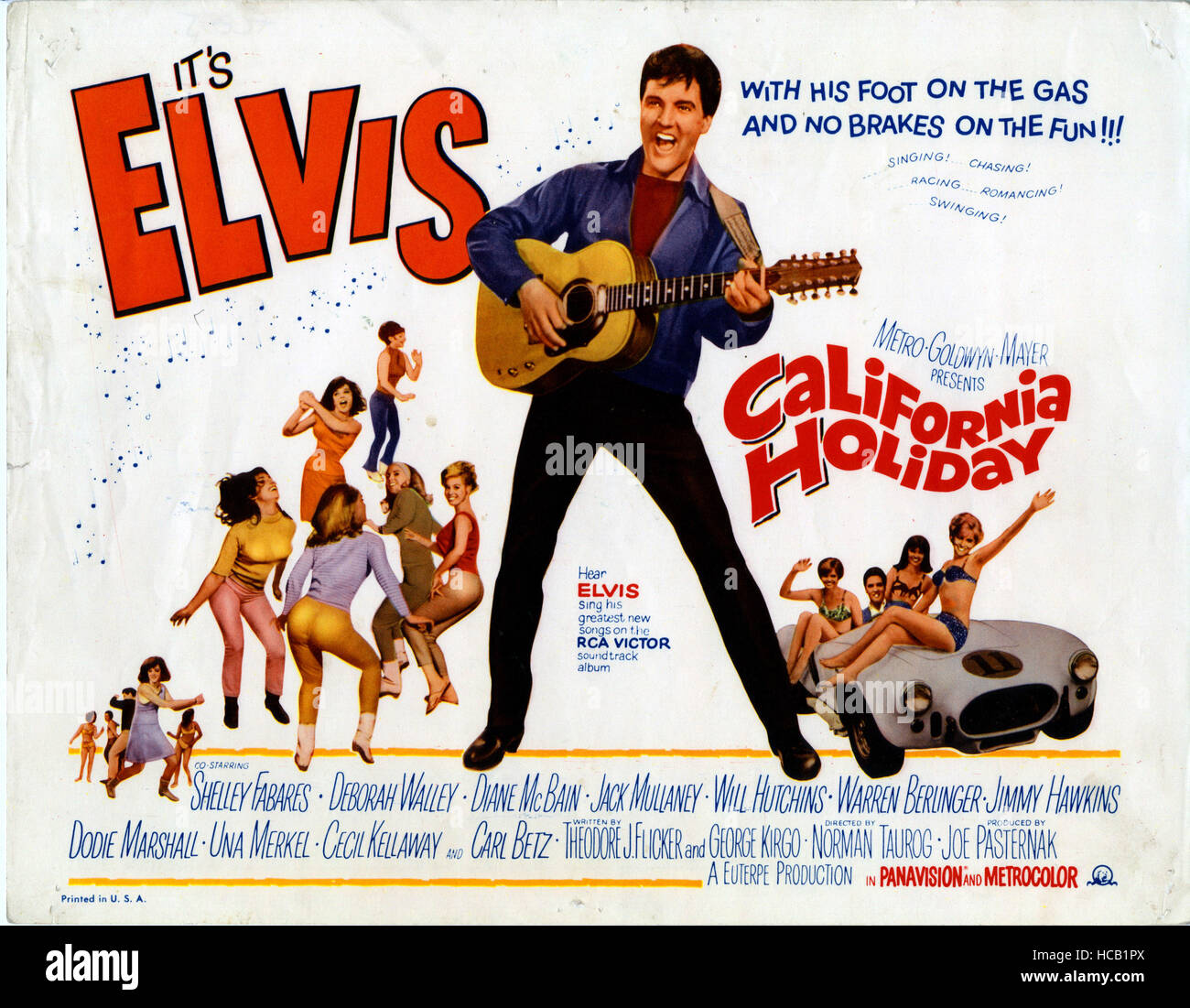 CALIFORNIA HOLIDAY (aka SPINOUT), center: Elvis Presley, 1966 Stock ...