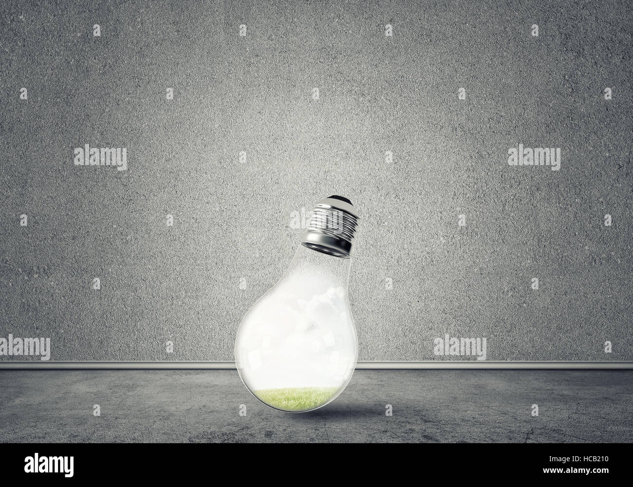 Light bulb in room Stock Photo - Alamy
