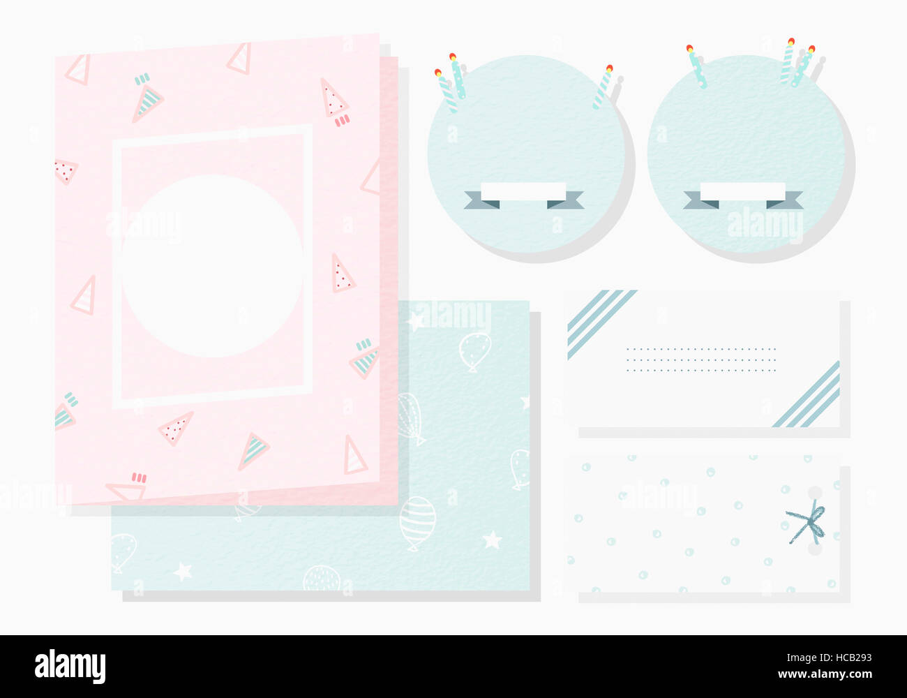 Illustration of invitation cards Stock Photo - Alamy