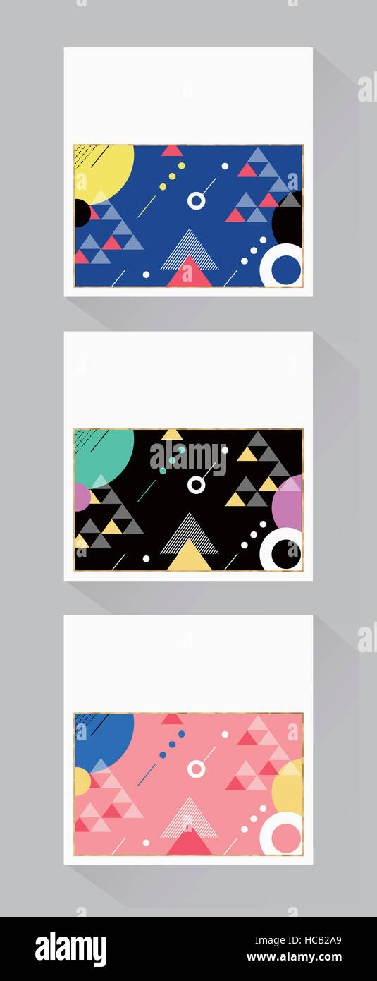 Cards with geometric patterns Stock Photo - Alamy