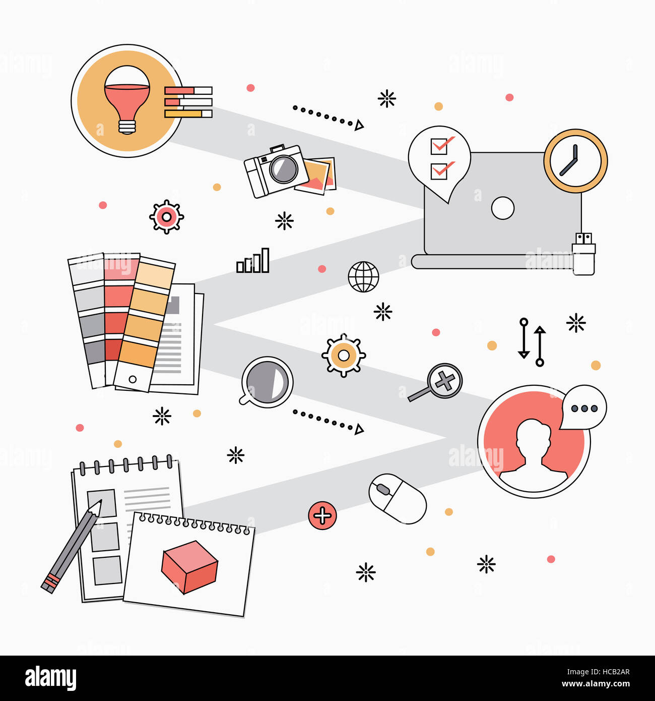 Process of design Stock Photo - Alamy