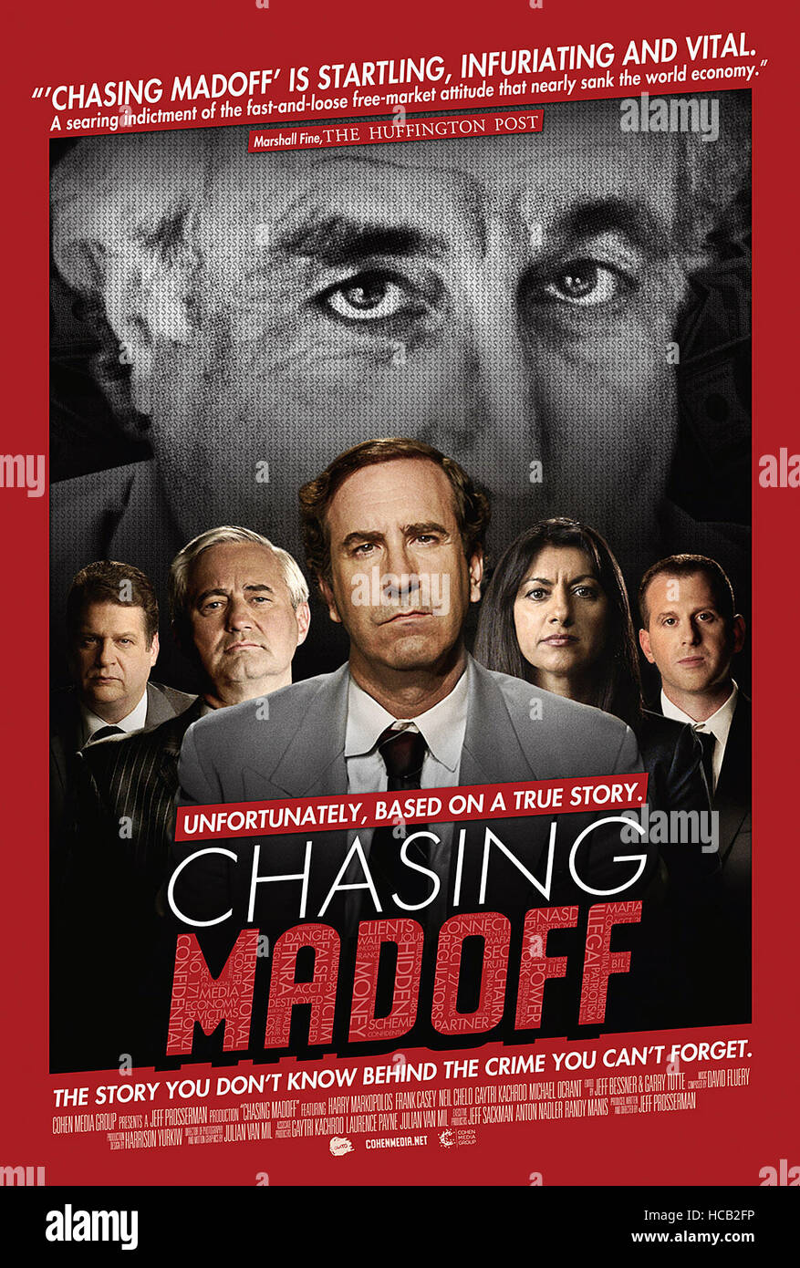 CHASING MADOFF, US poster art, Bernie Madoff (back), from left: Michael ...