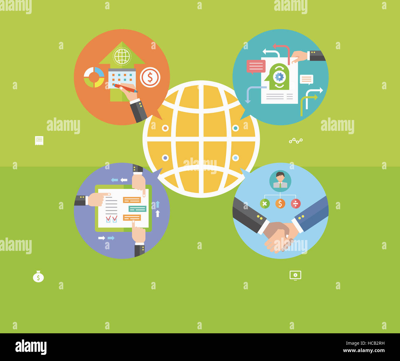 Illustration representing successful global business Stock Photo - Alamy