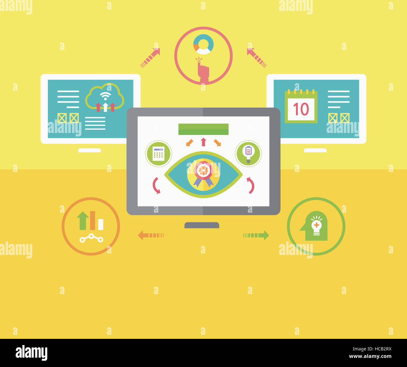 Illustration representing successful business Stock Photo - Alamy