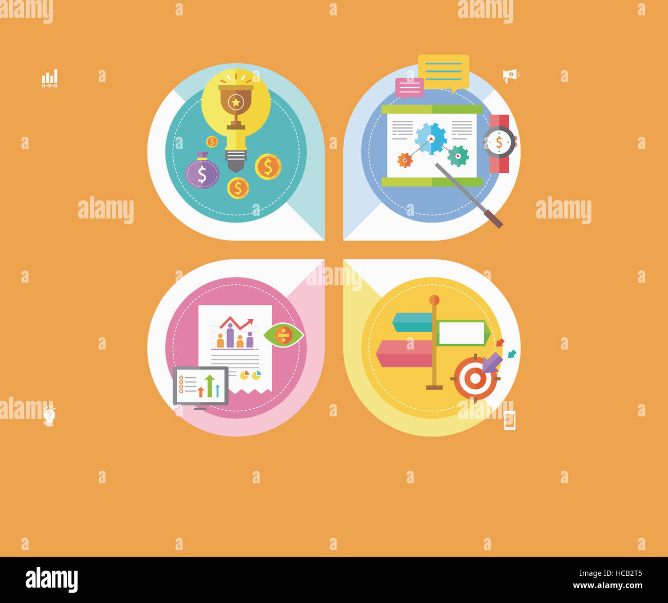 Illustration representing successful business Stock Photo - Alamy