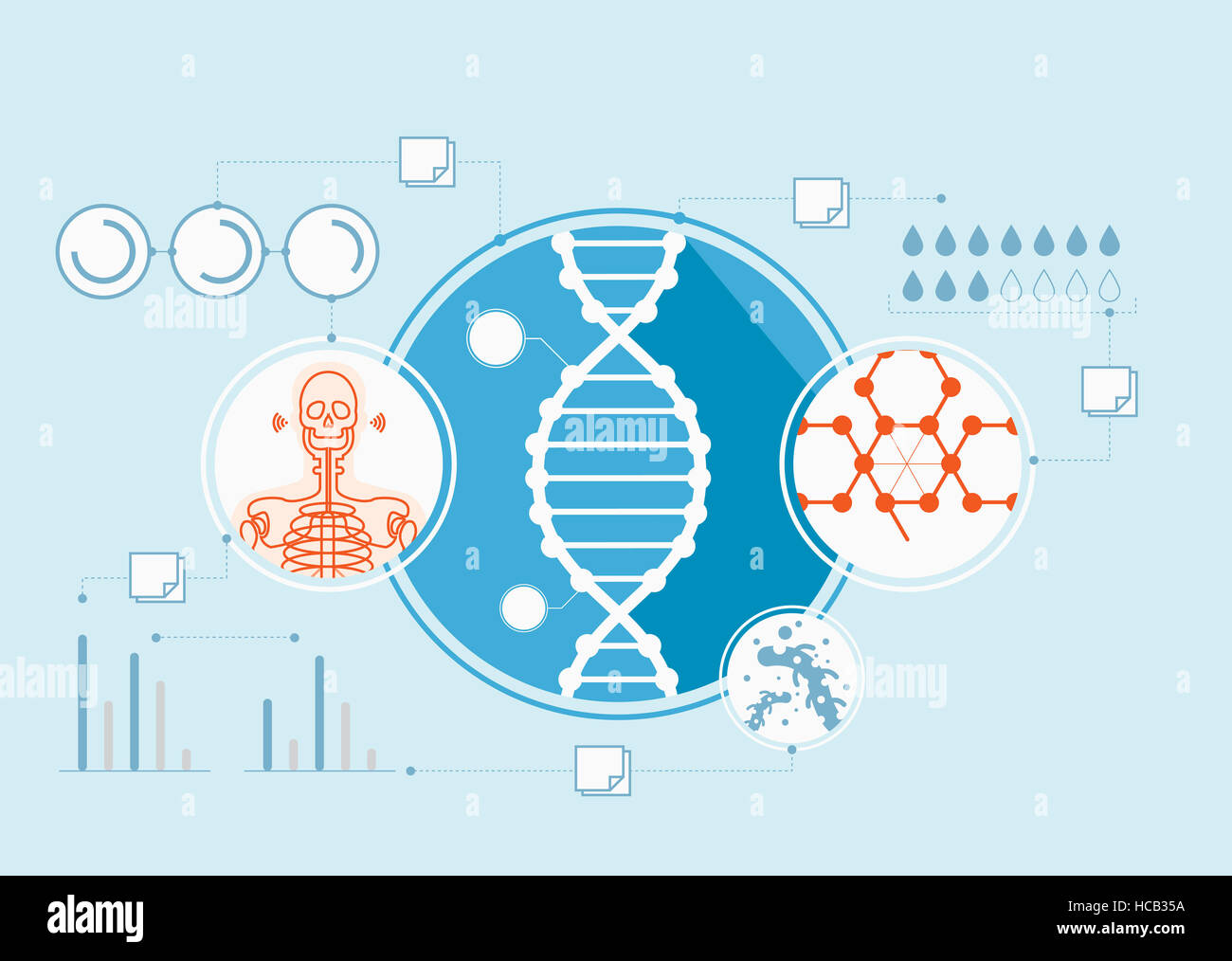 Illustration related to biotechnology Stock Photo - Alamy