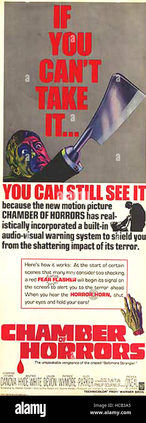 CHAMBER OF HORRORS, Patrick O'Neal, 1966 Stock Photo - Alamy