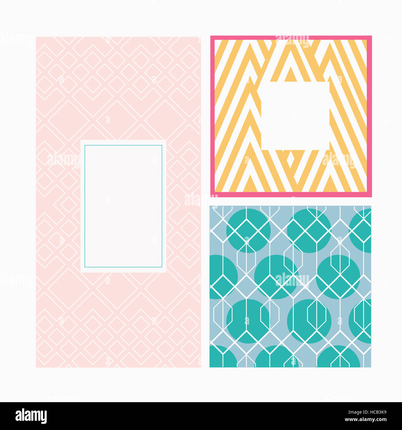 Various geometric patterns for summer Stock Photo - Alamy