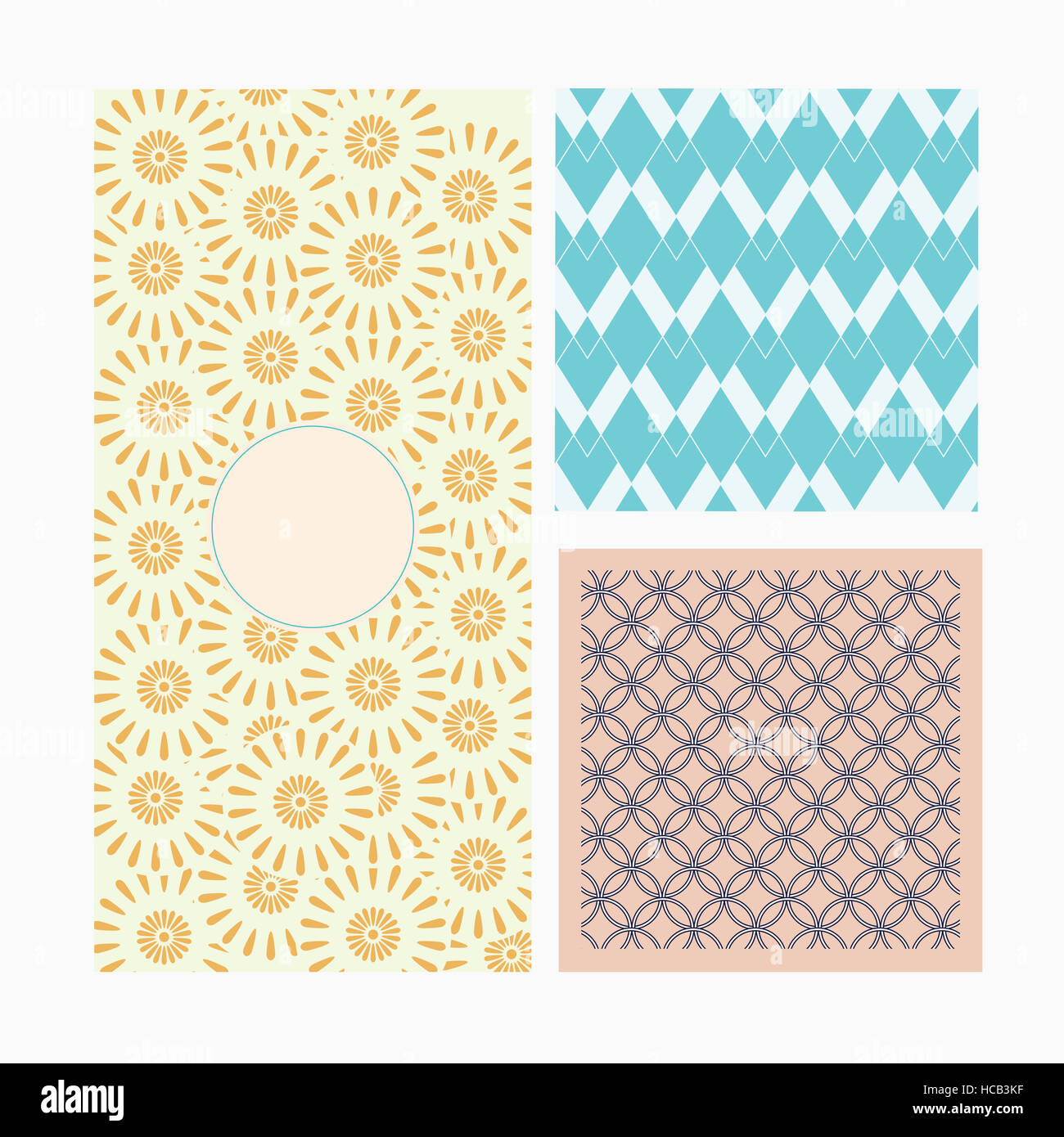 Various consecutive geometric patterns Stock Photo - Alamy