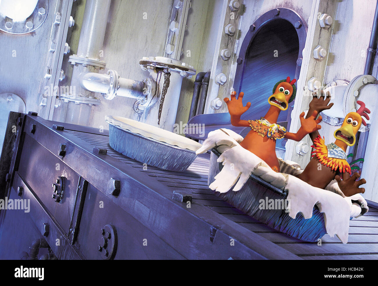 CHICKEN RUN, 2000, Ginger (Julia Sawalha) and Rocky (Mel Gibson), stuck ...