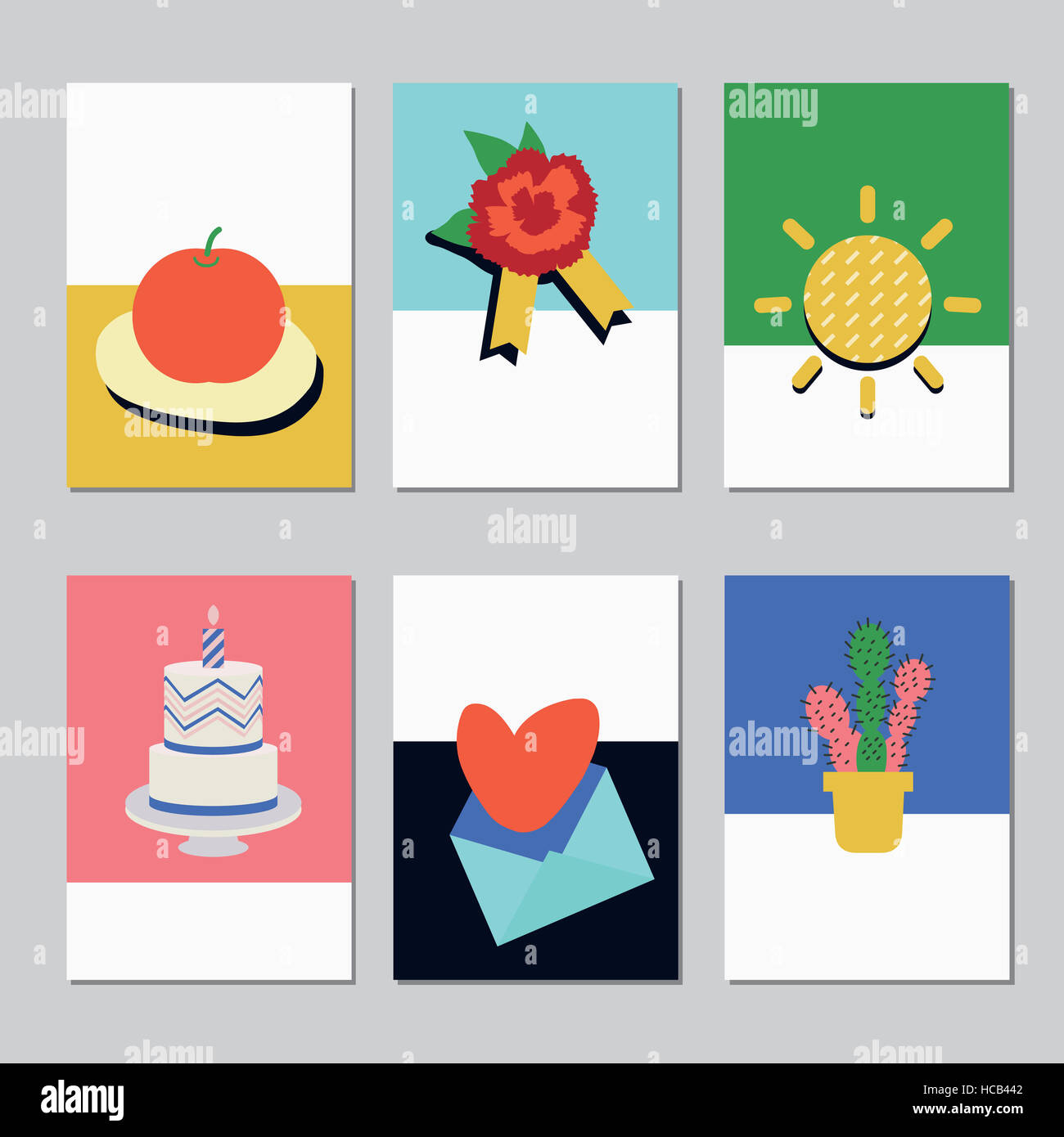 Various greeting cards Stock Photo - Alamy