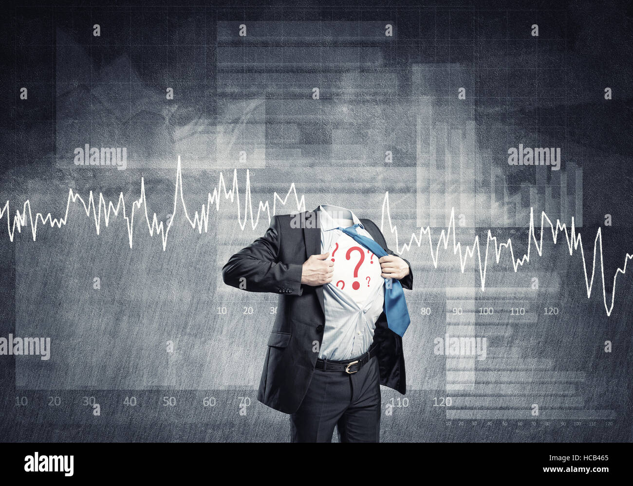 Headless super businessman Stock Photo - Alamy
