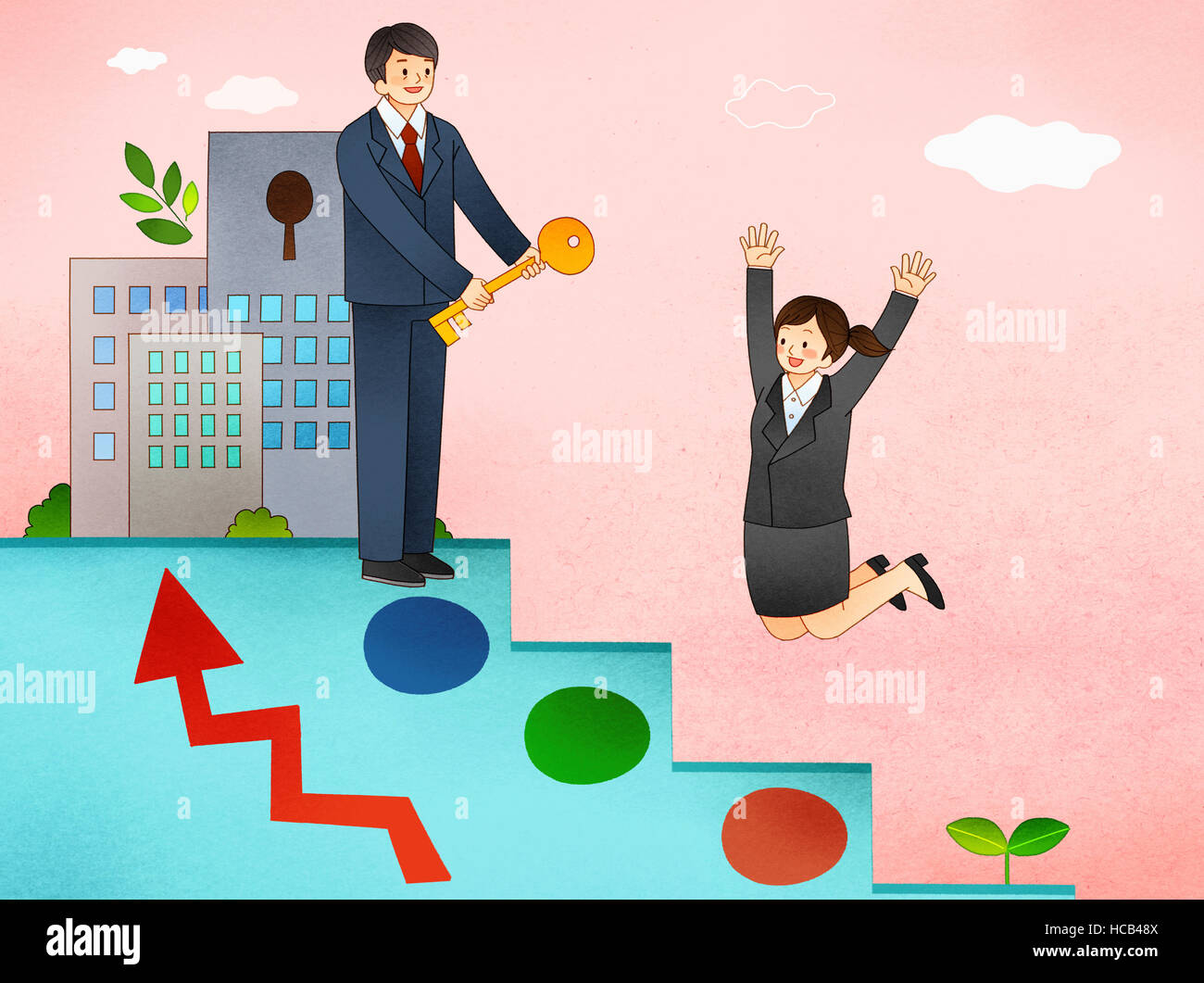 Successful job applicant Stock Photo - Alamy