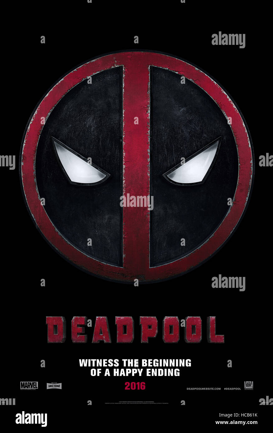 DEADPOOL, US advance poster, 2016. TM & ©Twentieth Century Fox Film ...