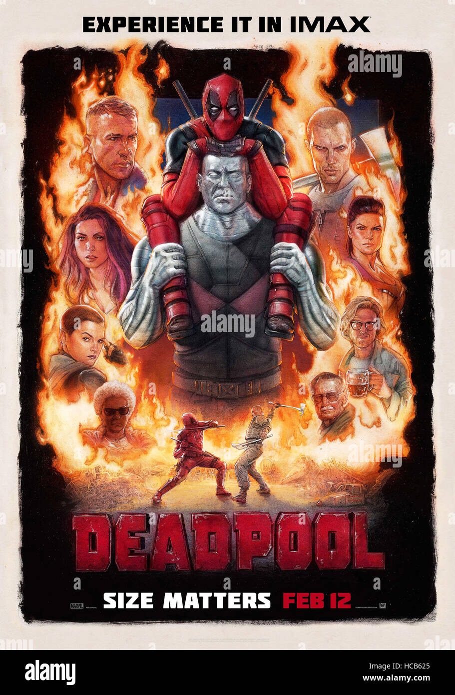 DEADPOOL, US advance poster, left, from top: Ryan Reynolds, Morena ...