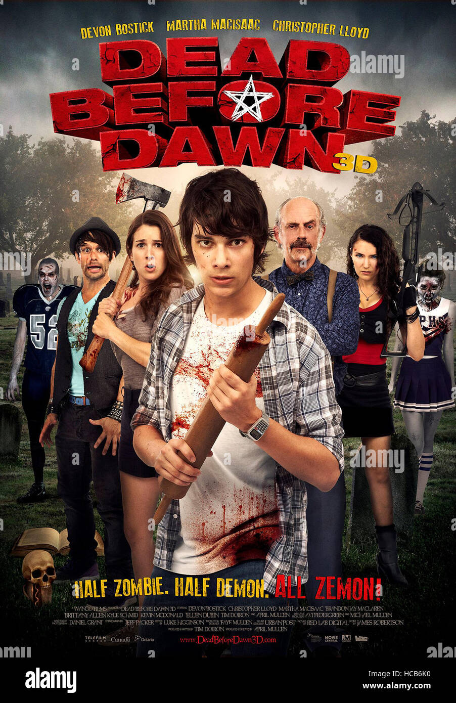 DEAD BEFORE DAWN 3D, International poster, from left: Tim Doiron ...
