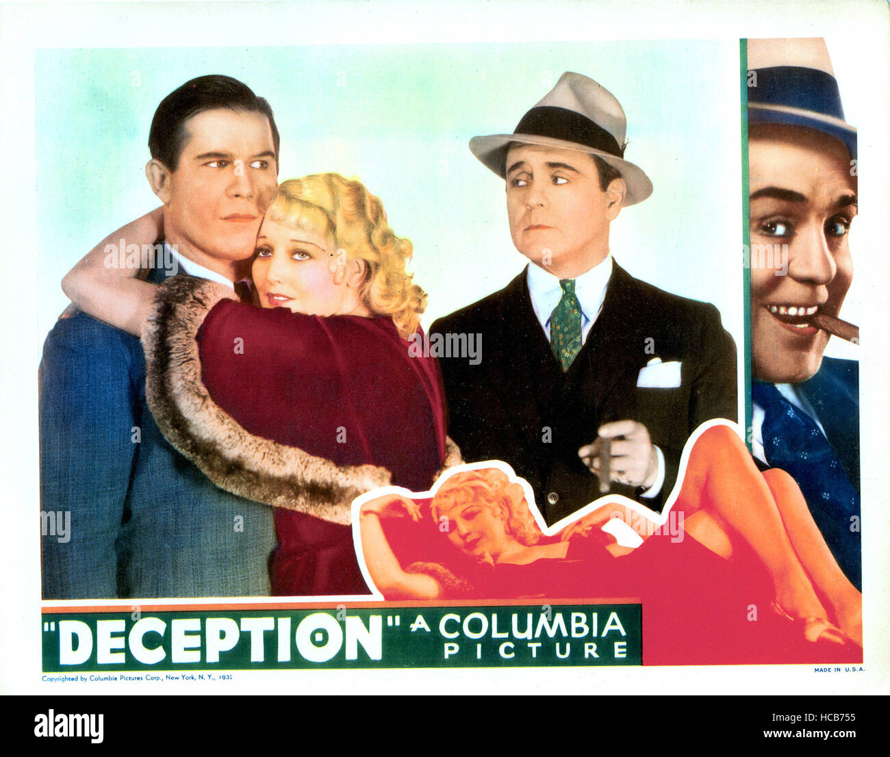DECEPTION, US poster art, Leo Carrillo, thelma Todd, Nat Pendleton ...