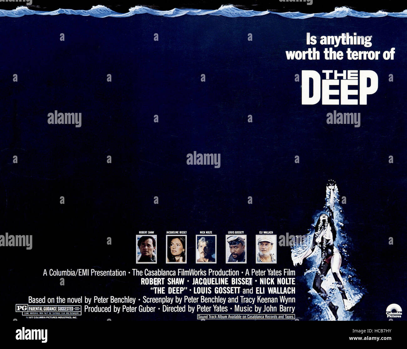 THE DEEP, l-r: Robert Shaw, Jacqueline Bisset, Nick Nolte, Louis ...