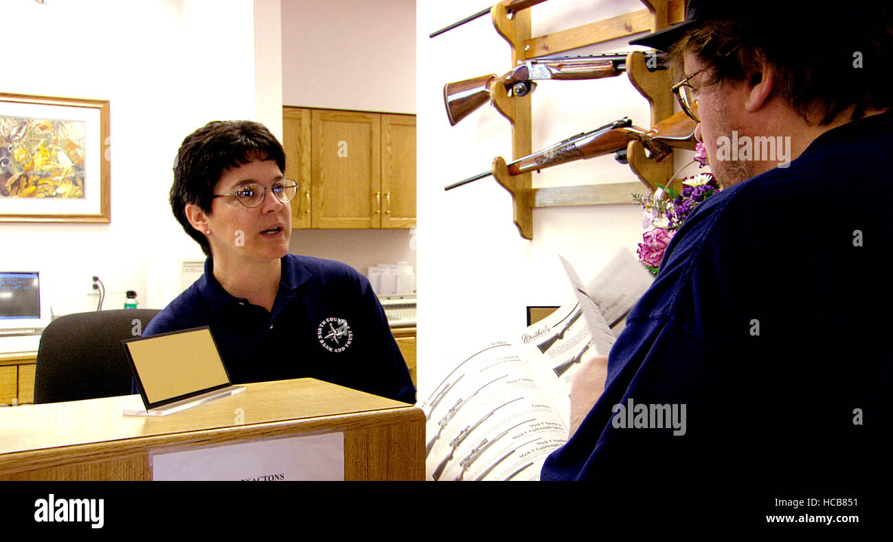 BOWLING FOR COLUMBINE, Jan Jacobson, Michael Moore, 2002, (c) United ...