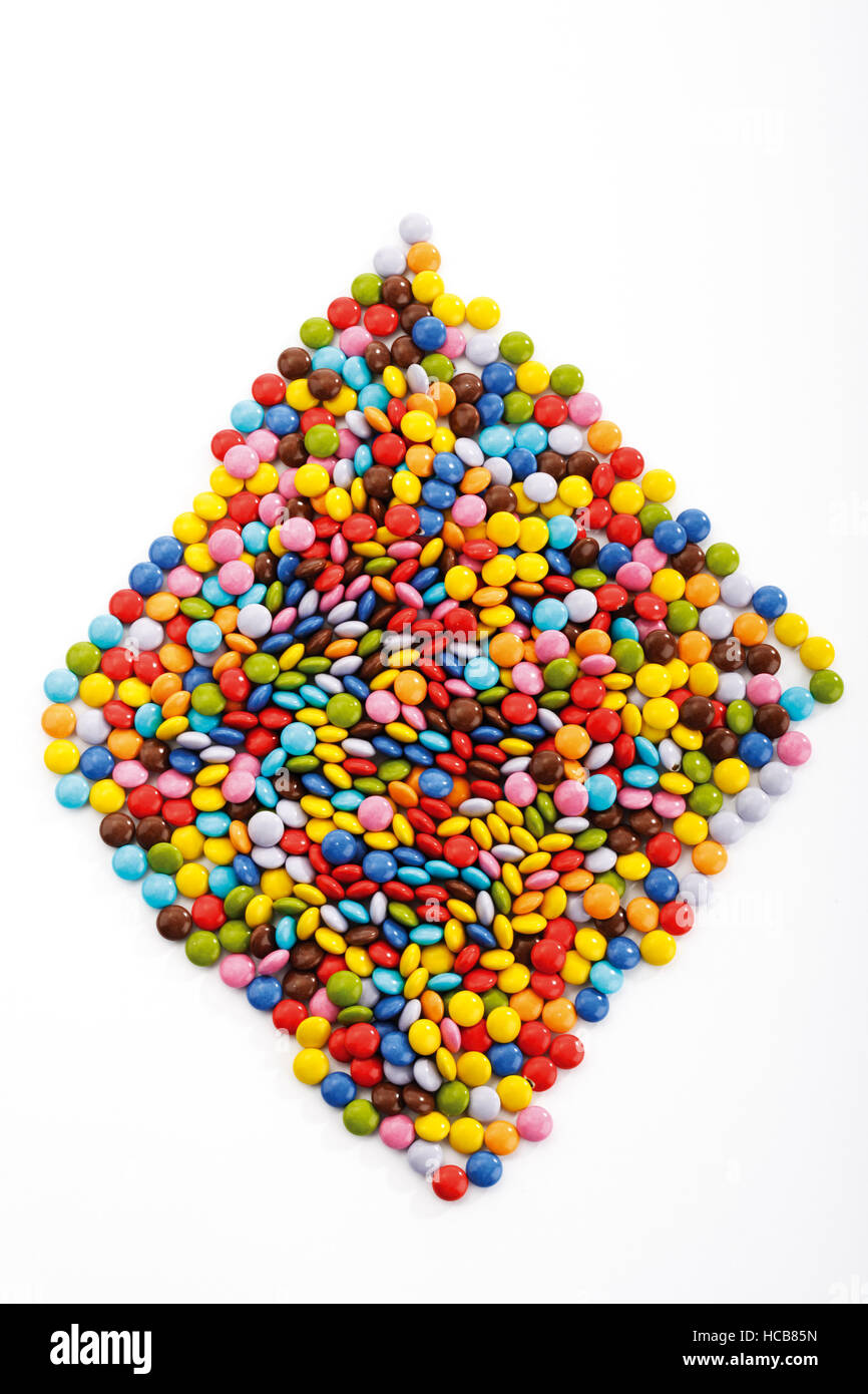Colourful chocolate beans Stock Photo - Alamy