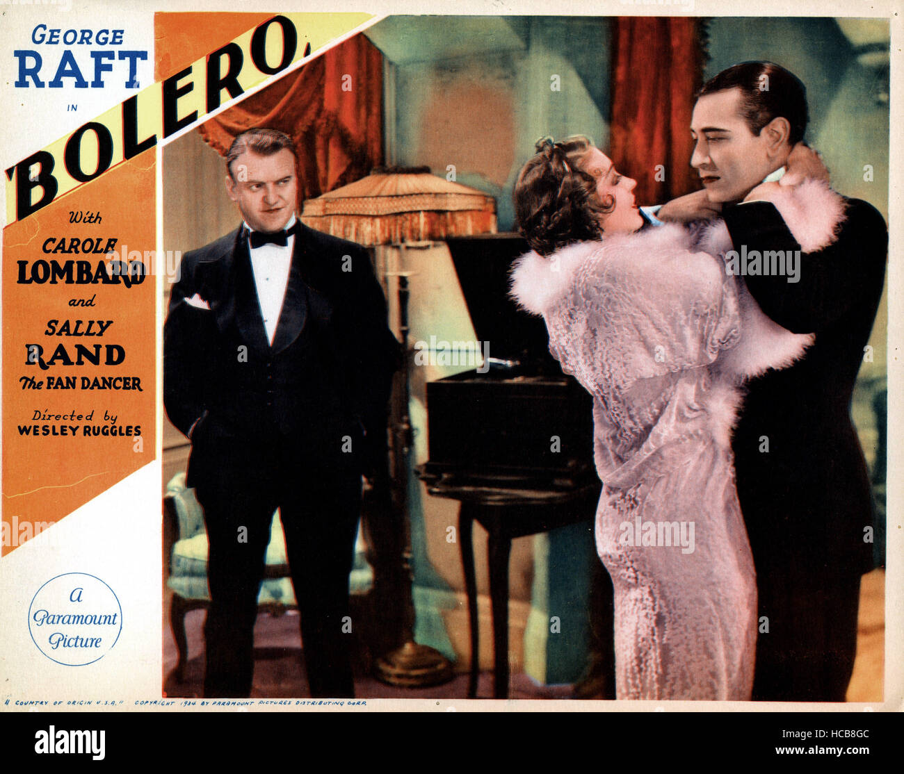 BOLERO, from left, William Frawley, Frances Drake, George Raft, 1934 ...