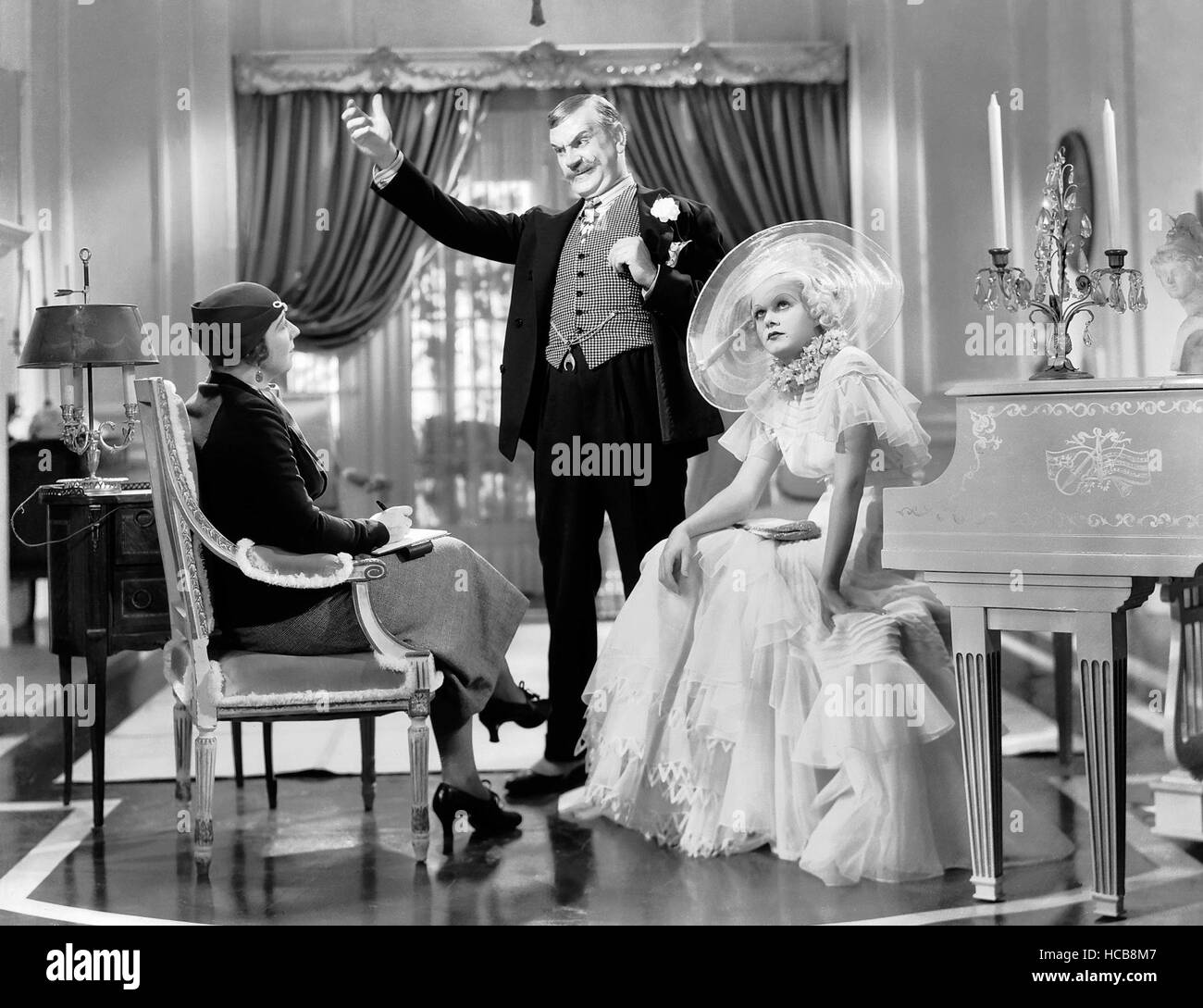 BOMBSHELL, from left: Ruth Warren, Frank Morgan, Jean Harlow, 1933 ...