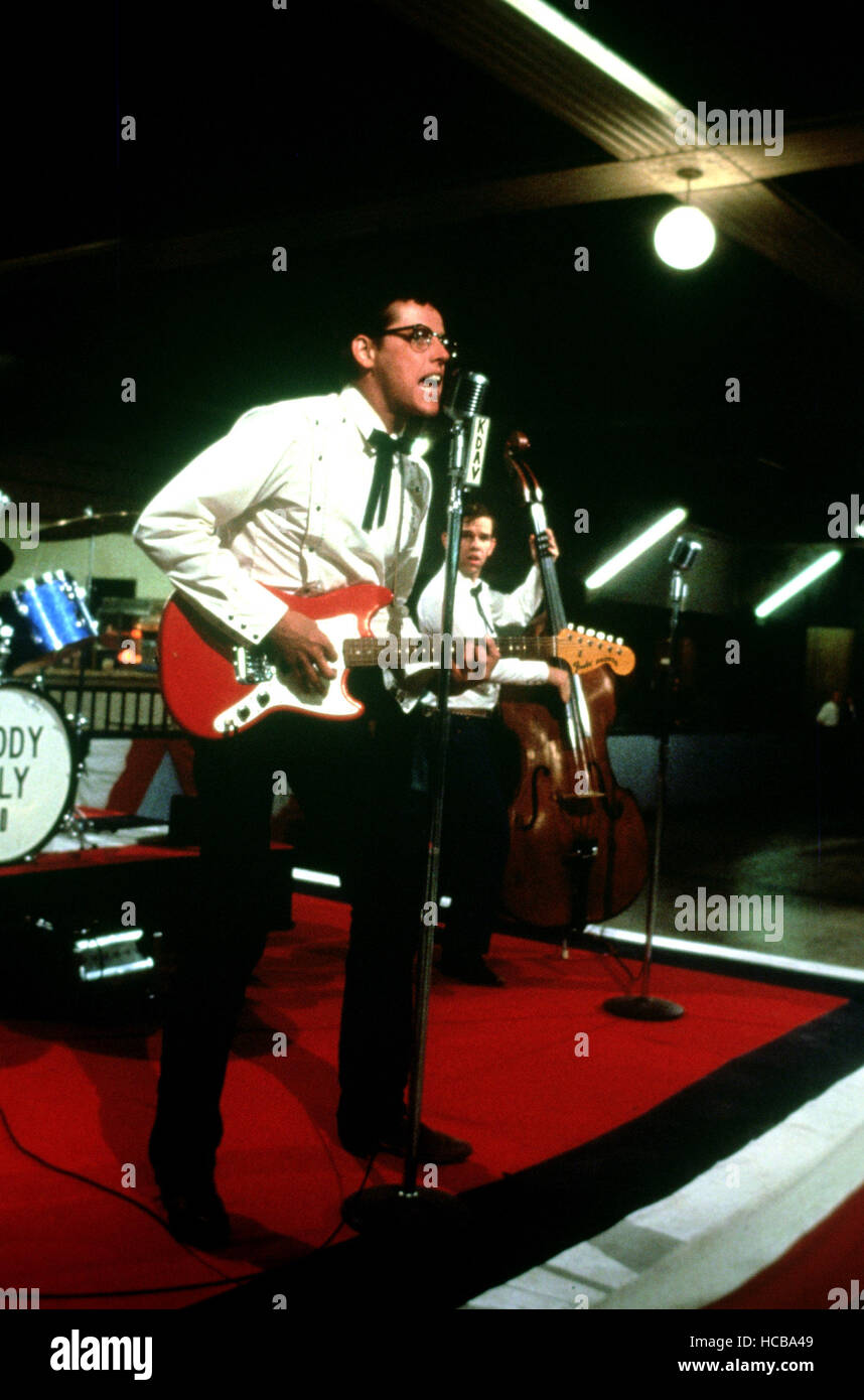 THE BUDDY HOLLY STORY, Gary Busey, Charles Martin Smith, 1978 Stock ...