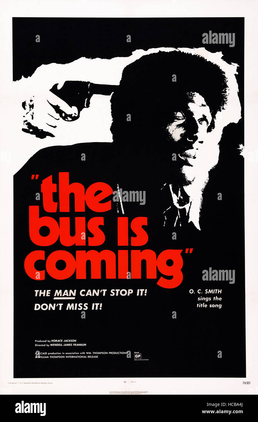 THE BUS IS COMING, US poster art, 1971 Stock Photo - Alamy